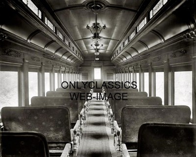 1930 R.R. TRAIN CAR INTERIOR STYLE 8x10 PHOTO Washington & Old Dominion ...