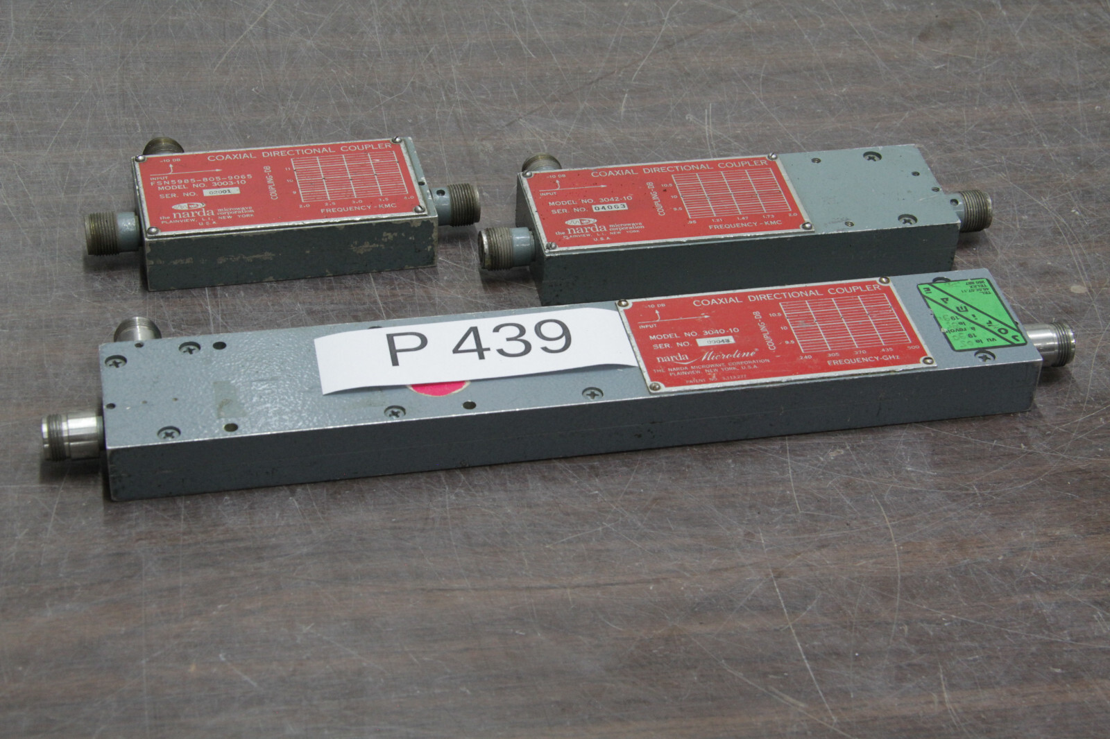 3x NARDA 3003 + 3040 + 3042 COAXIAL COUPLER 240MHz to 4GHz # P439 | eBay