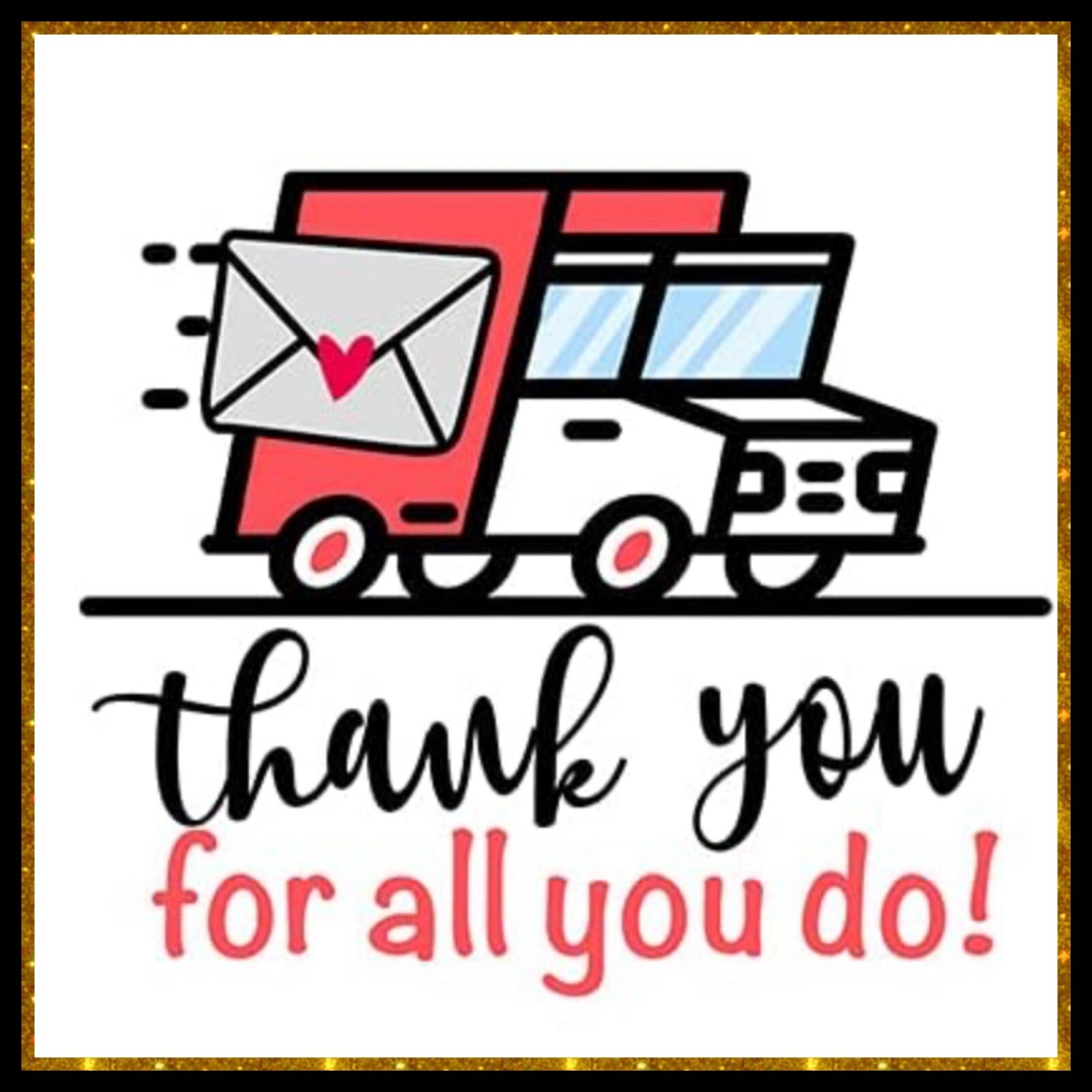 Thank You Mail Carrier Stickers | eBay