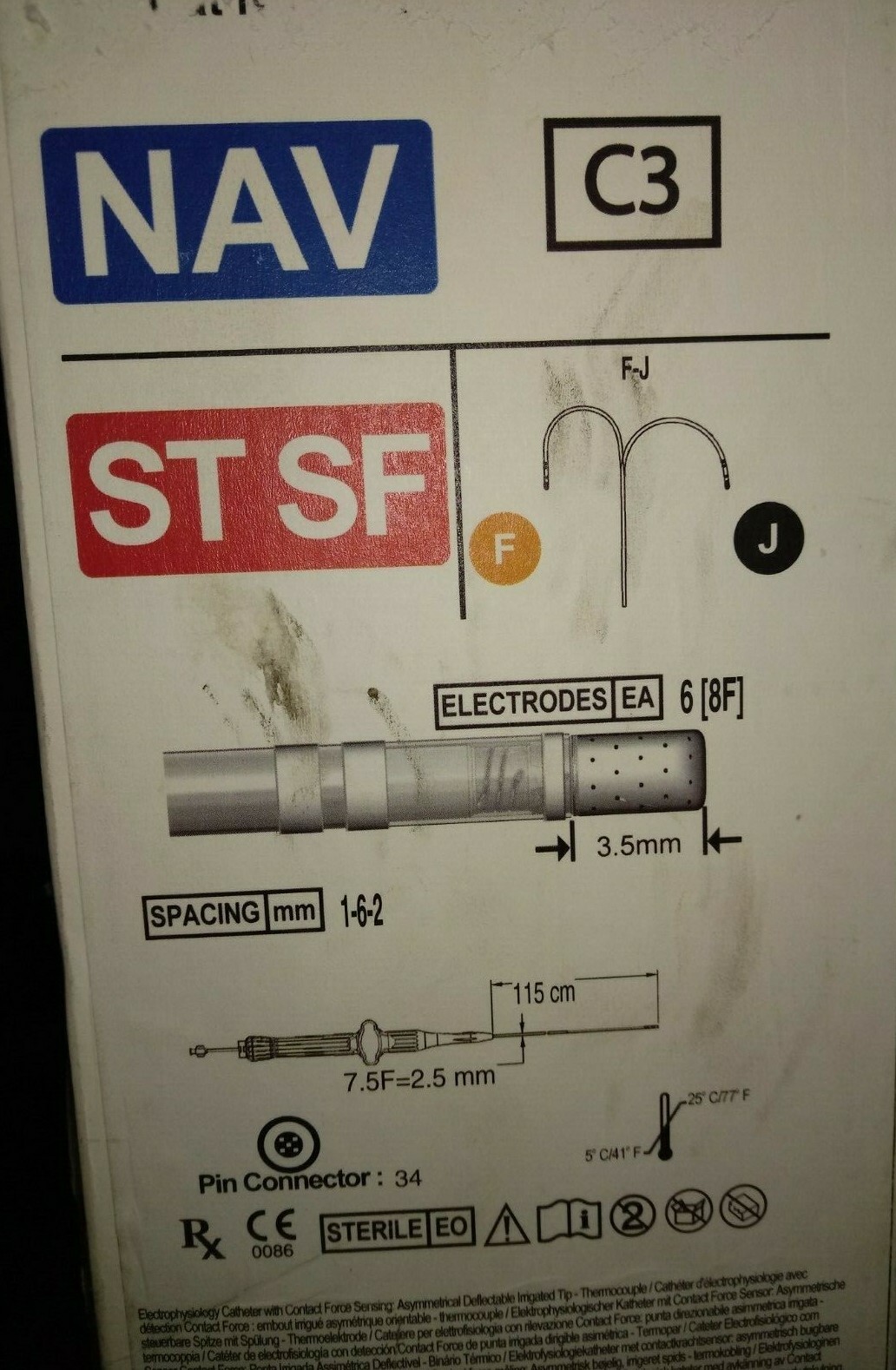 THERMOCOOL SMARTTOUCH SF NAVIGATION CATHETER. TRAINING ONLY NOT FOR ...