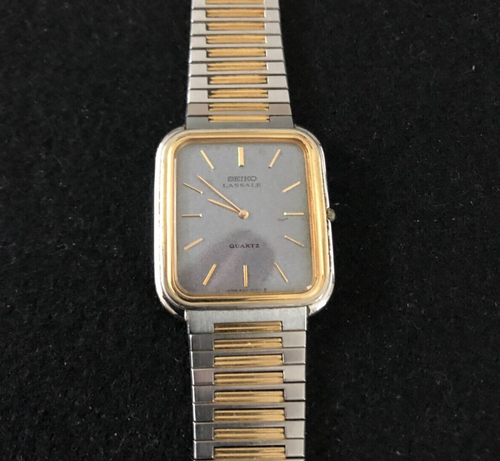 1980's Japan Genuine Seiko Lassale Stainless Steel Wristwatch w/Two ...