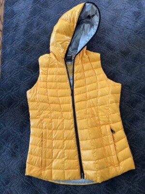 Obermeyer Quilted Yellow Ski Vest Women's Size Medium | eBay