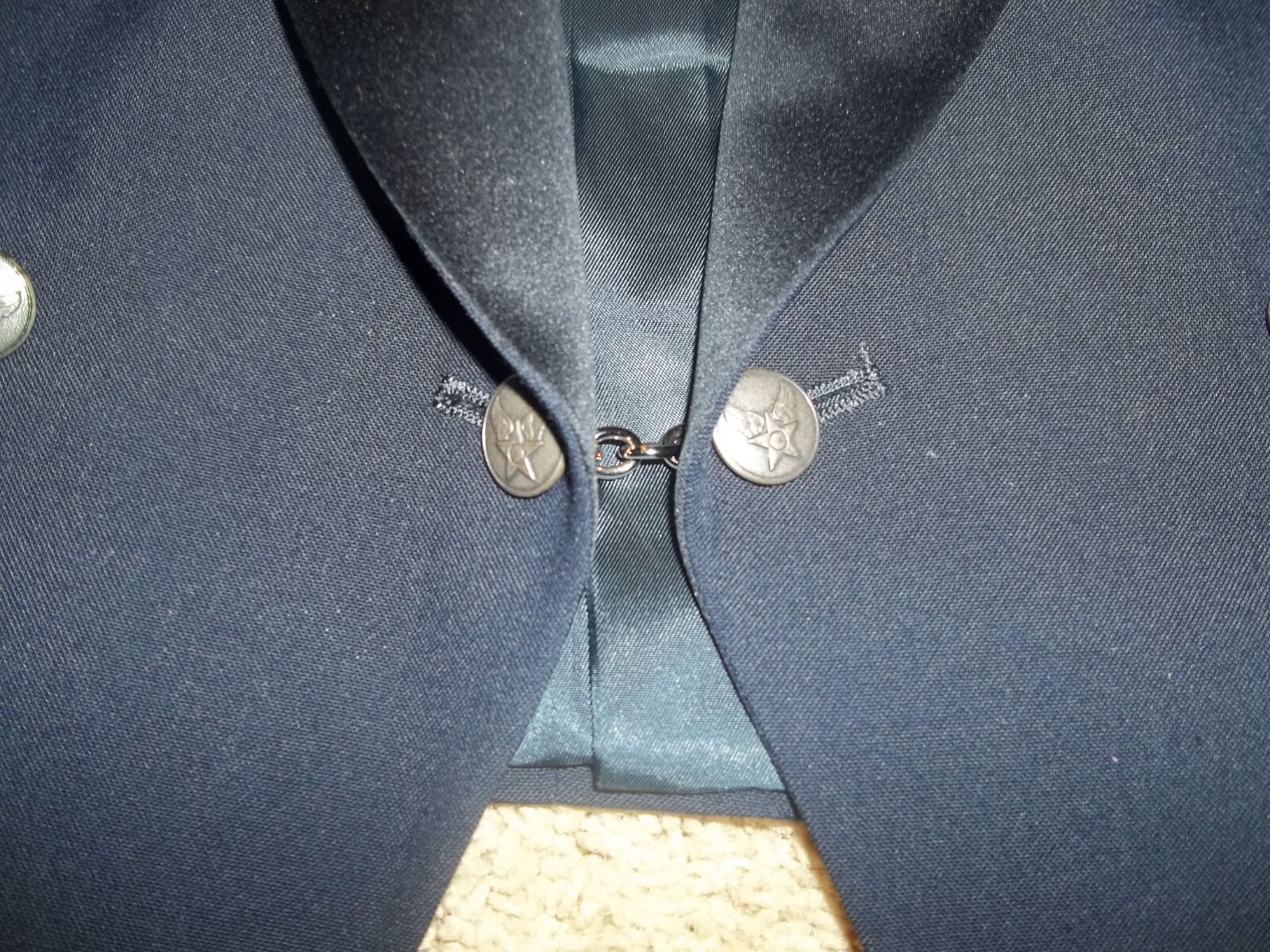 Current Air Force Mess Dress Uniform Jacket/top USAF CAP Modern 38S ...