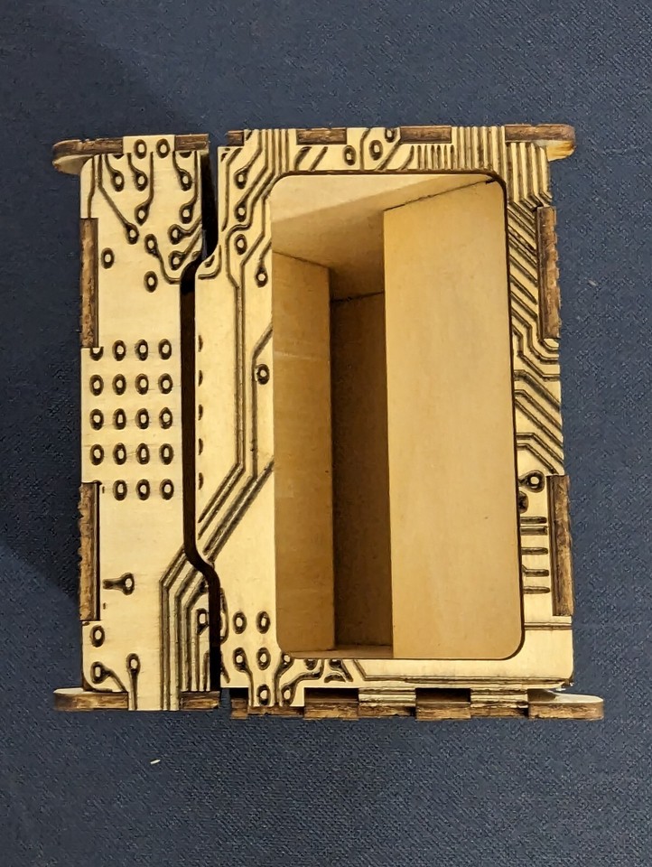 Computer circuit RPG DND Wood Dice Tower Rolling Tray Tabletop Gaming ...