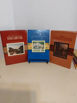 Tom Sawyer Jane Eyre The Scarlett Letter 3 Book Set Used | eBay