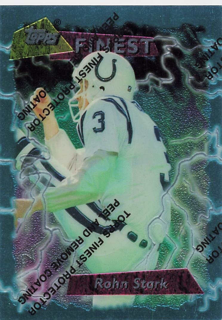 ROHN STARK 1995 TOPPS FINEST FOOTBALL #72 | eBay