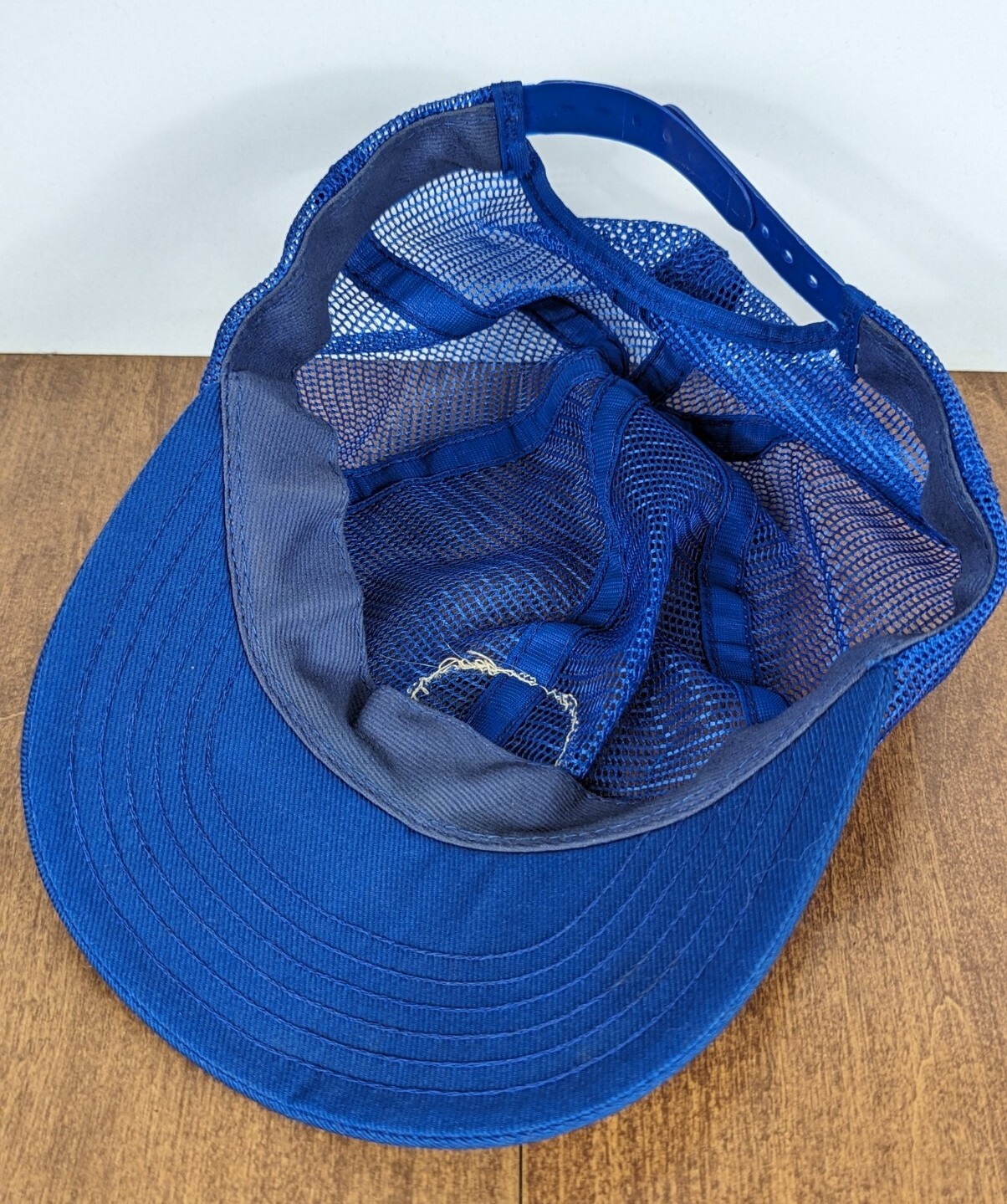 GE GENERAL ELECTRIC Vtg Blue Mesh HAT Snapback BASEBA… - Gem
