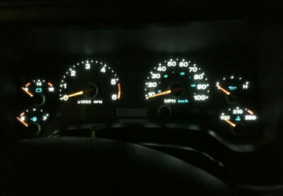 For 95-98 Chevy C1500 K1500 Truck Dash Instrumnet Cluster Gauge White ...