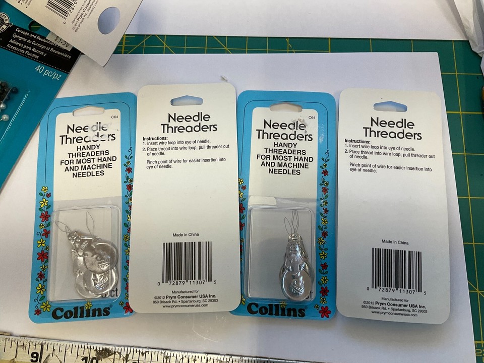COLLINS #C54 NEEDLE THREADERS, 3 IN A PACK, 4 PACKS IN A SET | eBay