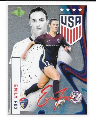2023 NWSL Parkside Emily Fox Shimmer FOIL SSP /124 DC Courage USWNT One ...