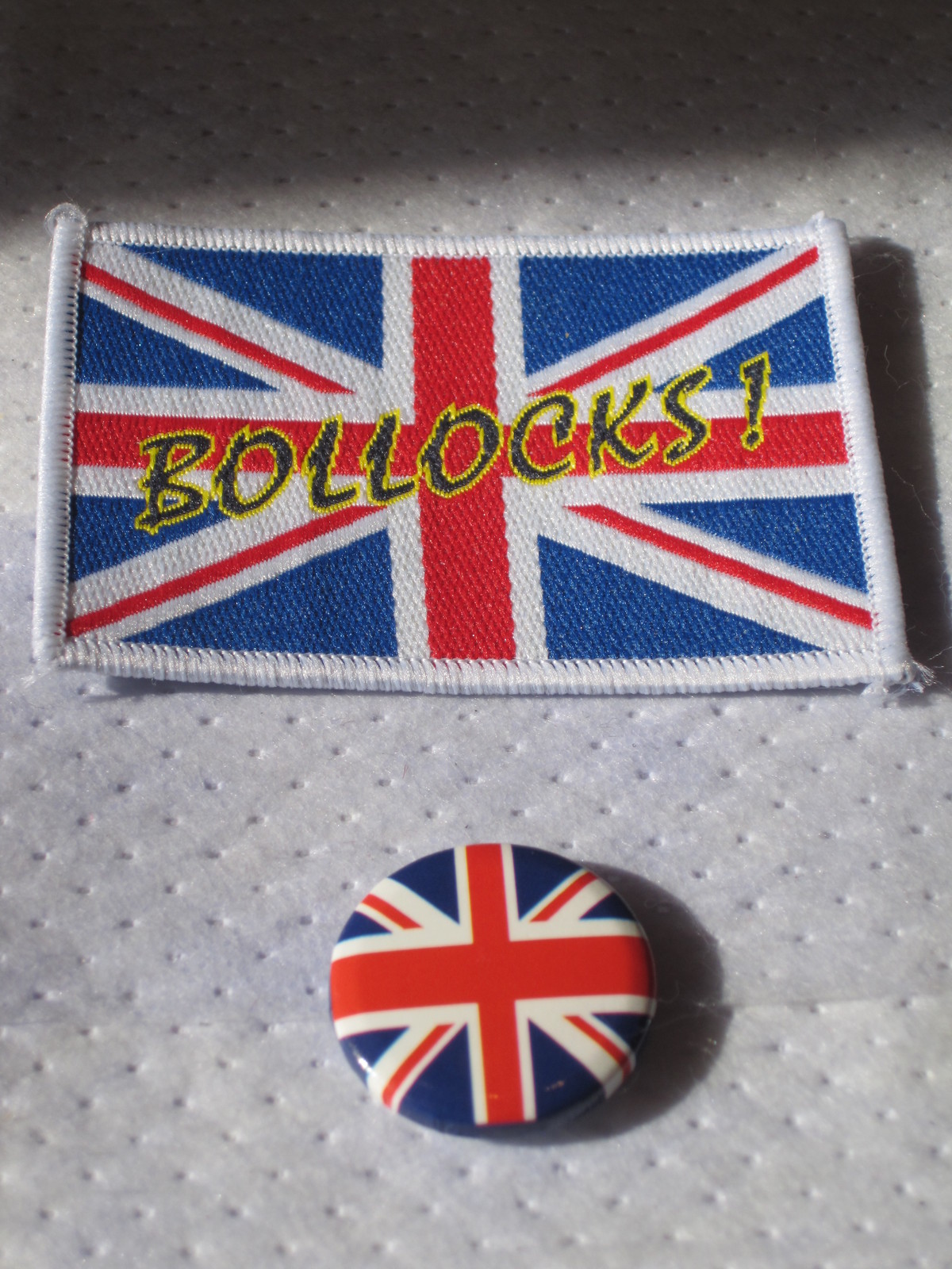 NEW BRiTSH FLAG UNiON JACK BOLLOCKS! 1970s STREET PUNK ROCK & ROLL UK PATCH PiN | eBay