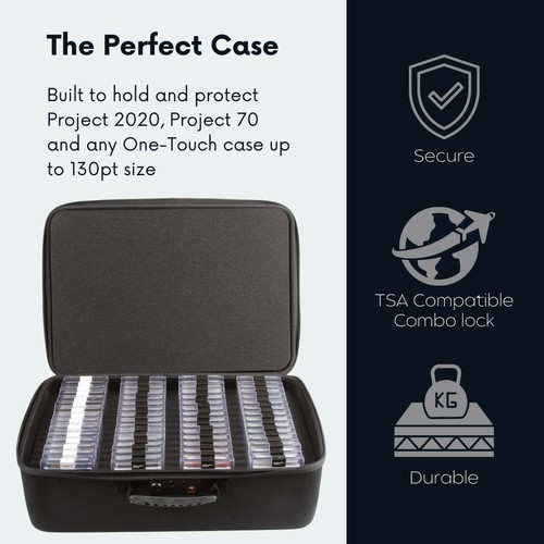 Pro One Touch Card Holder with Zipper Lock - Trading Card Storage Box ...