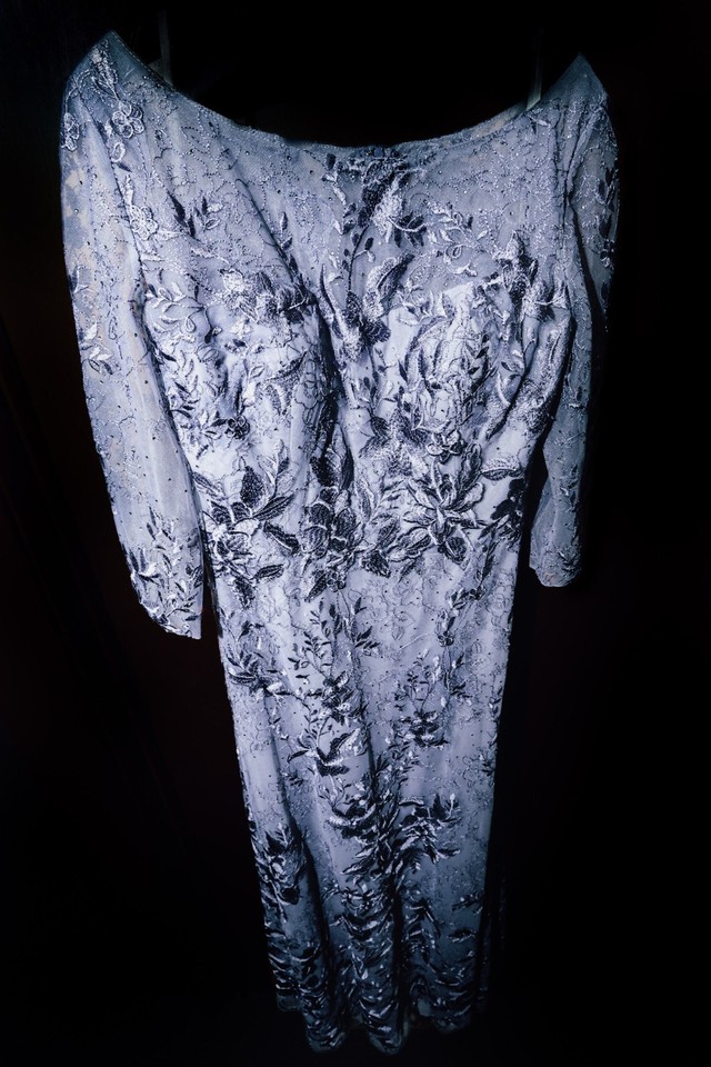 New La Femme Mother of the Bride Lace Beaded Gown Periwinkle Size 10 | eBay