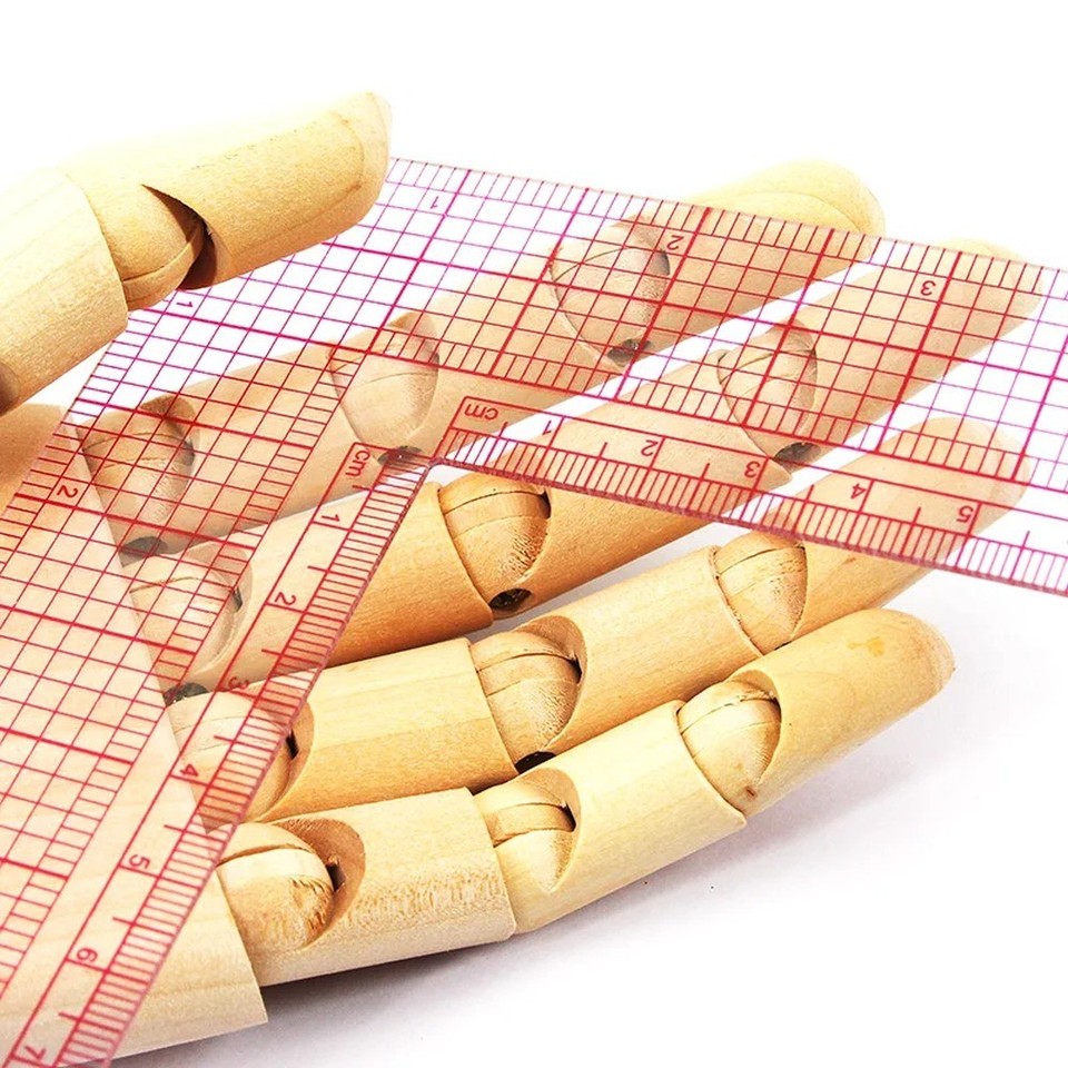 L-Type Quilting Ruler - Right-Angle Grid Ruler, 8 Inch (6.5 in) Plastic ...