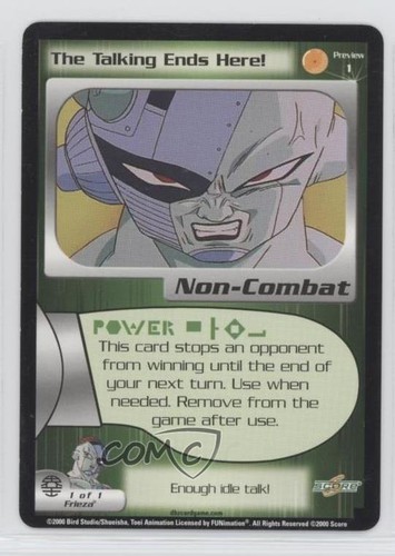 2000 Score Dragon Ball Z CCG - Frieza Saga Preview The Talking Ends ...