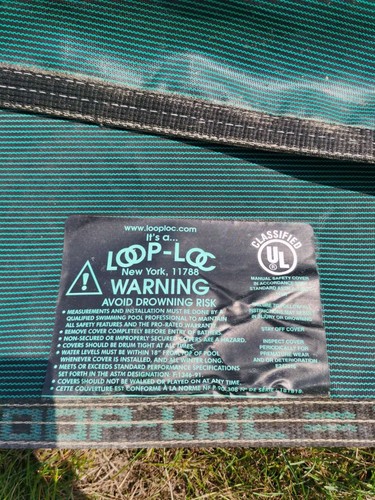 LOOP-LOC Pool Safety Cover Rectangle - USED | eBay