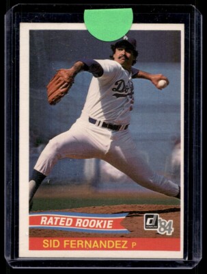 1984 Donruss Sid Fernandez Rookie G50 Los Angeles Dodgers #44 | eBay