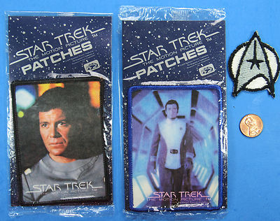 PATCH LOT of 3 79 vtg Star Trek The Motion Picture MOC Captain KIRK ...