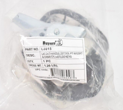 Buyers Products Latch T Handle w Gasket & 2 Keys L8815 Stainless Steel ...