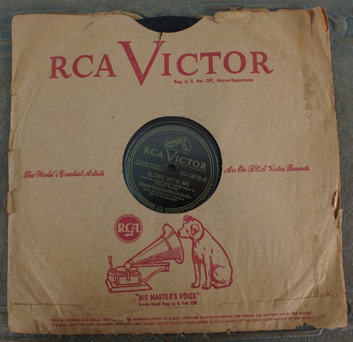 78 RPM Shellac Single Record CHARLIE SPIVAK-Along With Me (1946) RCA ...