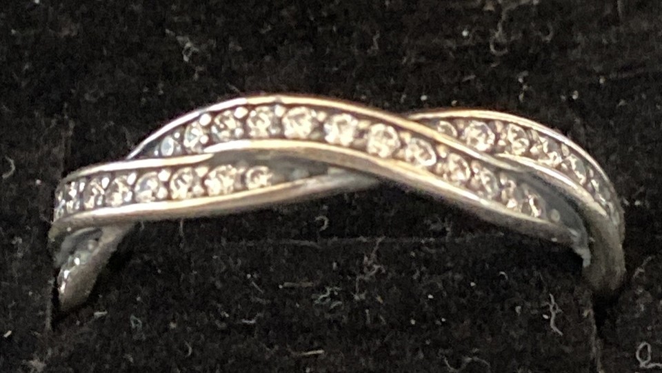 New Authentic Pandora Ring Twist Of Fate Sterling Silver ring 190892CZ ...