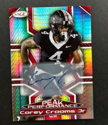 2024 SAGE - Corey Crooms Jr. #PKA-CCJ Western Michigan - ROOKIE AUTO | eBay