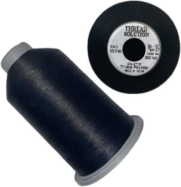 THREAD SOLUTION GLITZ Trilobal Polyester Embroidery Thread 40 Wt 5500 Yards | eBay