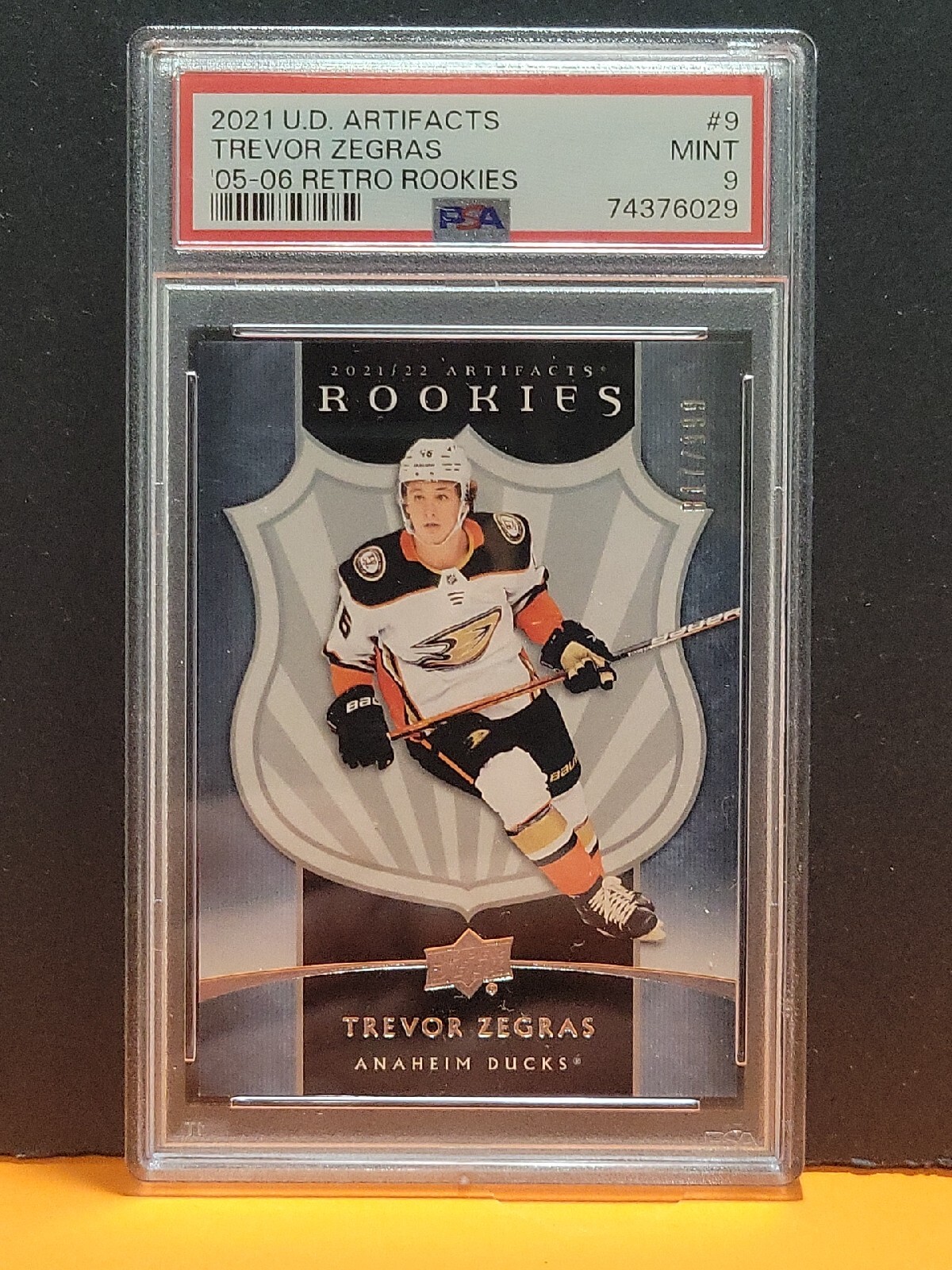 2021 Artifacts TREVOR ZEGRAS 2005-06 Retro Rookies #817/999 PSA 9 MINT🦆 ...