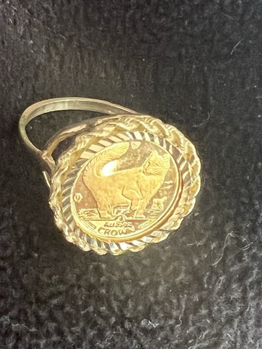 1992 Cat 1/25oz 24k Gold Coin Ring 14k Ring Setting Size 7.25 Nice! | eBay