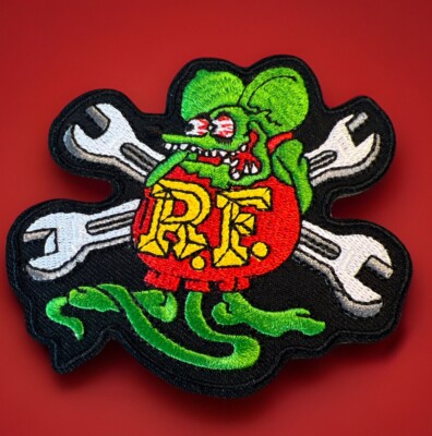 🔥 Rat Fink Mouse Patch Iron On Sew On Ed Big Daddy Roth Hot Rod Art Car ...