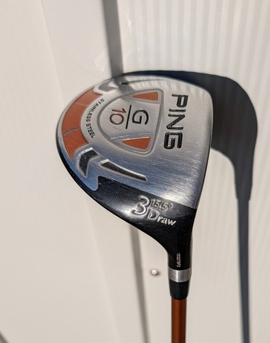 Ping G10 3 Wood 15.5° Draw TFC 129 Reg Shaft RH Jumbo 360 grip w/Ping ...