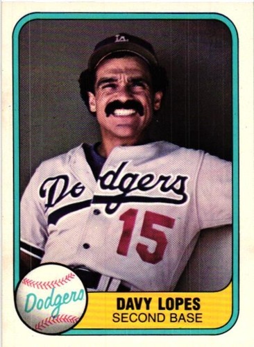 1981 FLEER BASEBALL DAVY LOPES CARD | eBay
