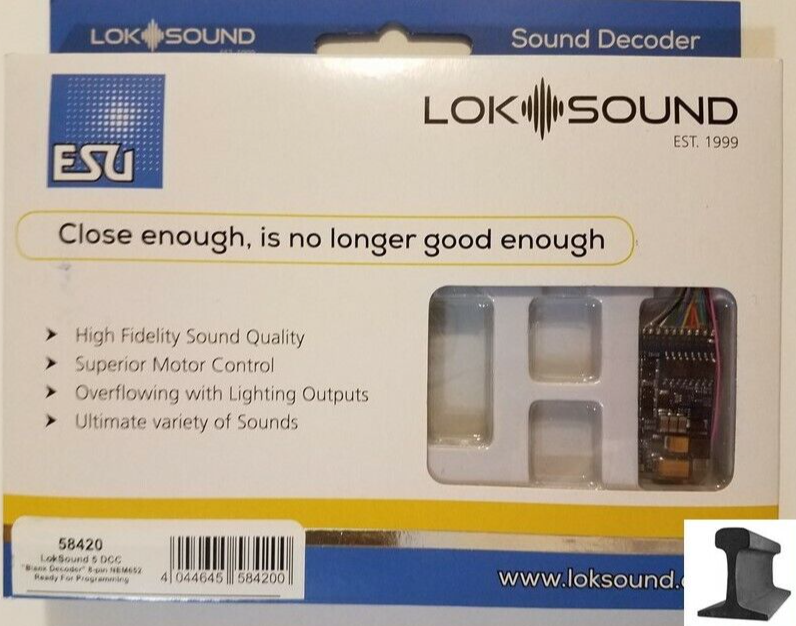 ESU+58420+LokSound+5+V5+8+Pin+DCC+Sound+Decoder for sale online | eBay