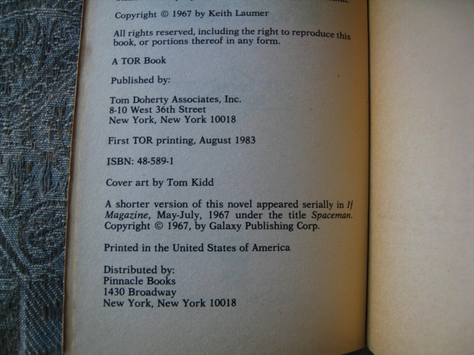 Keith Laumer - Galactic Odyssey - 1983 - paperback | eBay