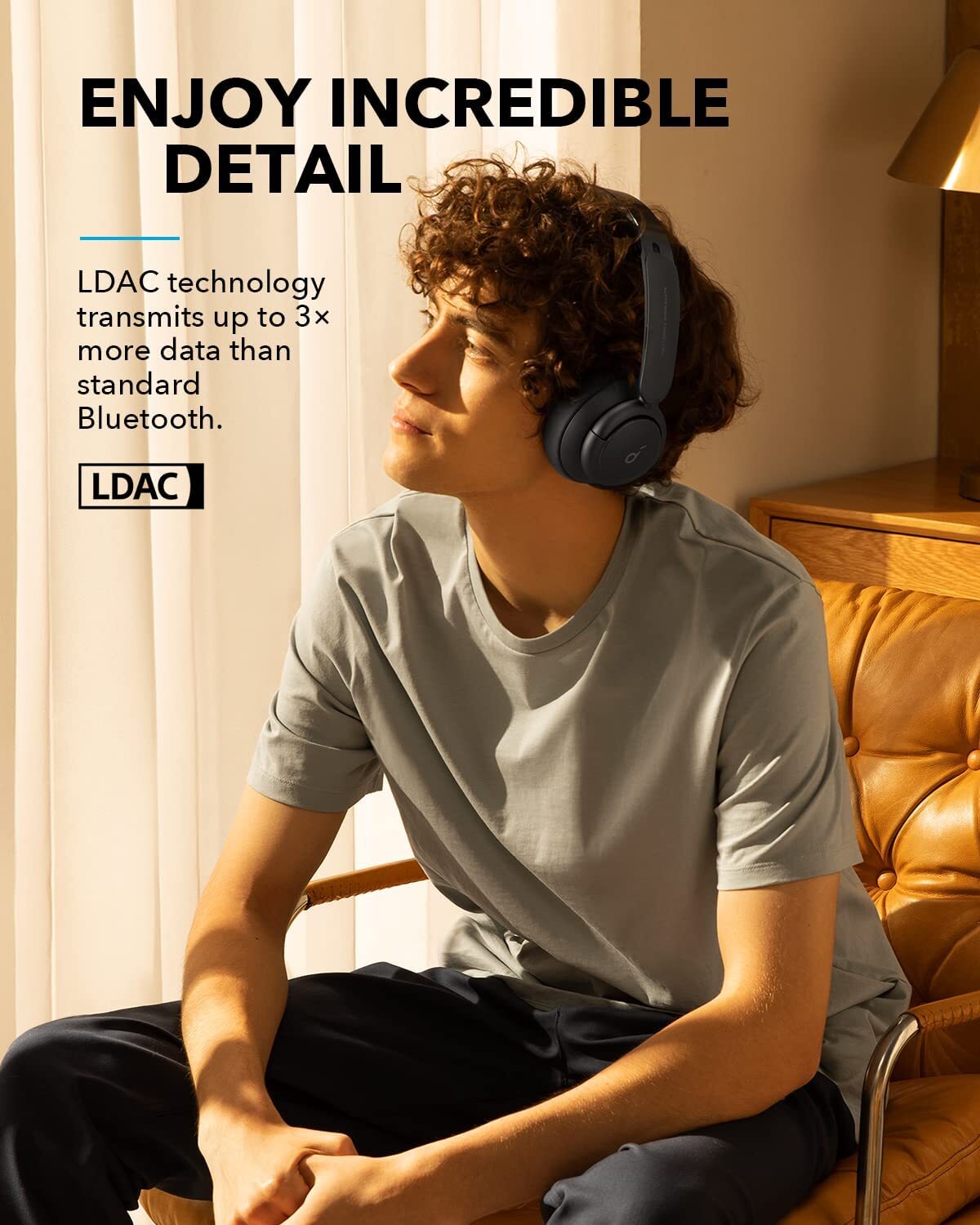 Soundcore Life Tune Pro Wireless Over-Ear Headphone Hi-Res ANC Headset ...