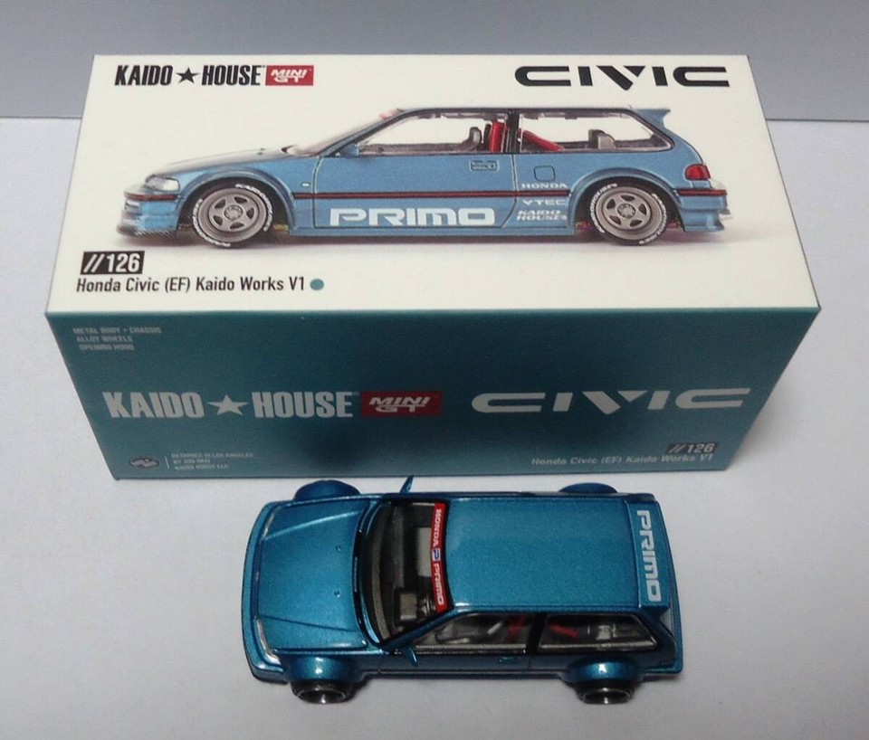 KAIDO HOUSE x TSM Mini GT 1/64 Honda Civic EF Kaido Works V1 Left Hand ...
