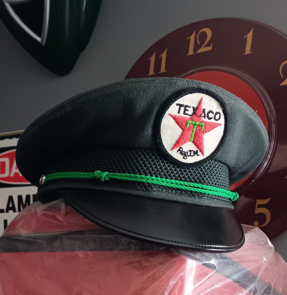 Texaco Service Station Attendant Hat Size 7 | eBay
