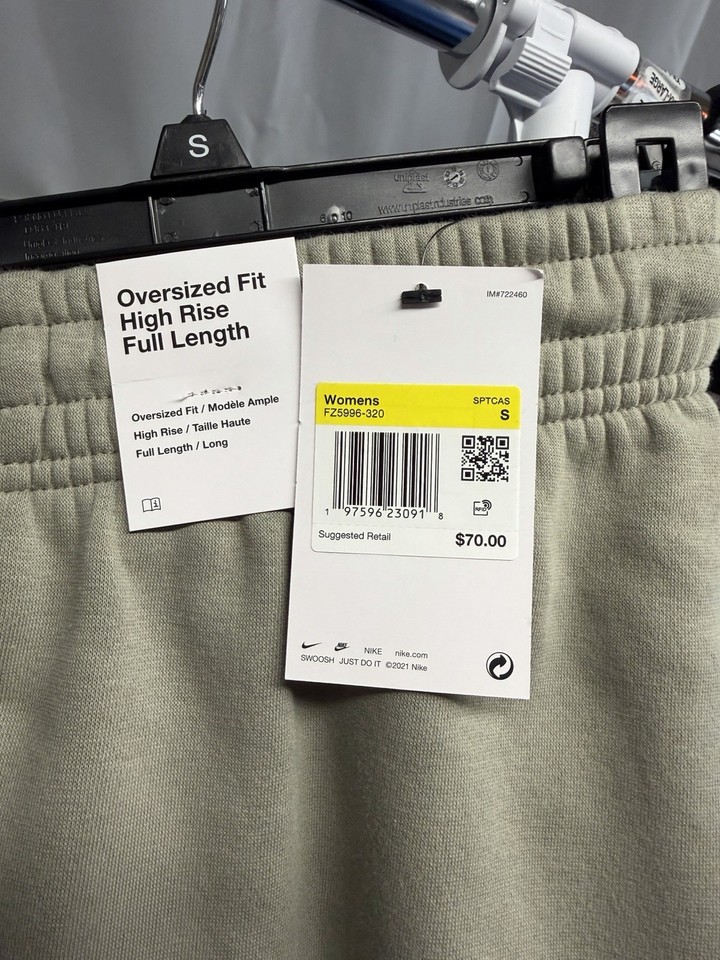 Nike Women's Oversized Fit High Rise Full Length Womens Size Small ...