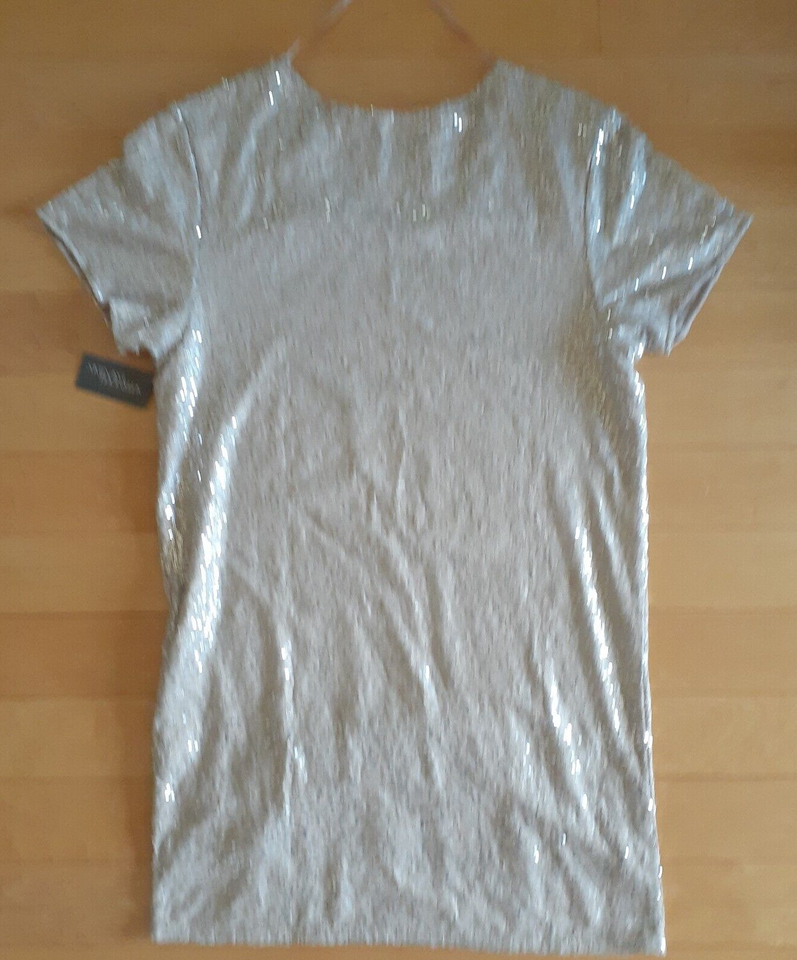 Victoria's Secret S Small VS Supermodel Silver Sequin Beige Top Tunic ...