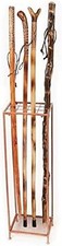 Deluxe 3 Tiers Wooden Walking Stick Display Stand Hold 24 Canes for ...