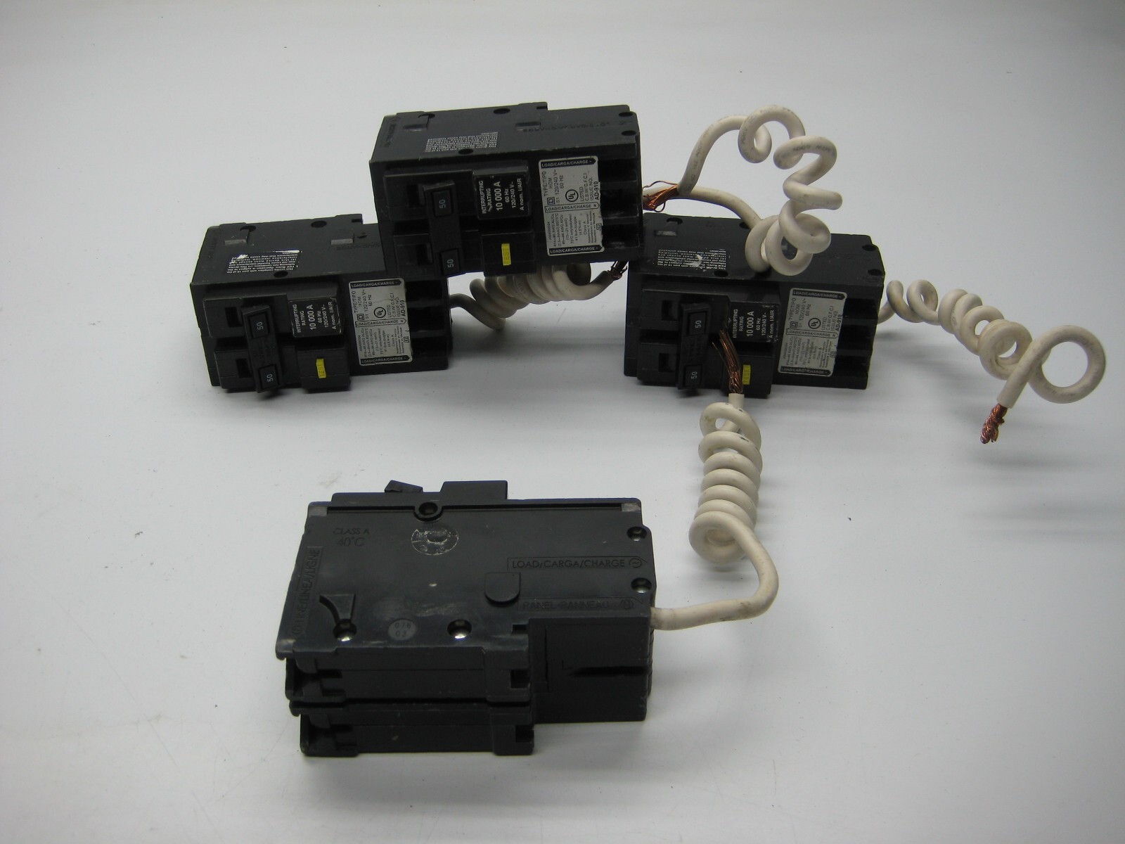 LOT OF 4 NEW SQUARE D HOM250 BREAKER 2POLE 50AMP | eBay