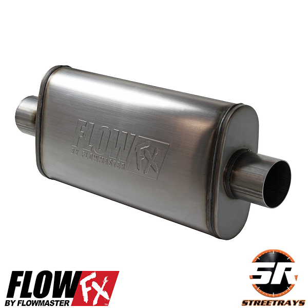 Flowmaster 71249 Flow FX Universal SS Muffler 3" Center Inlet & Outlet ...