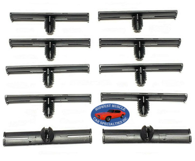 Ford Wiring Harness Loom Strap Push In Retainer Clip Black 1/4" Tape On ...