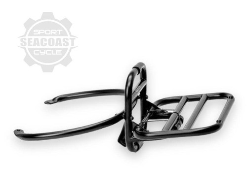 Vespa Black REAR FOLDING RACK W/ GRAB RAIL GTS GTV HPE HPE2 (1B000681 ...