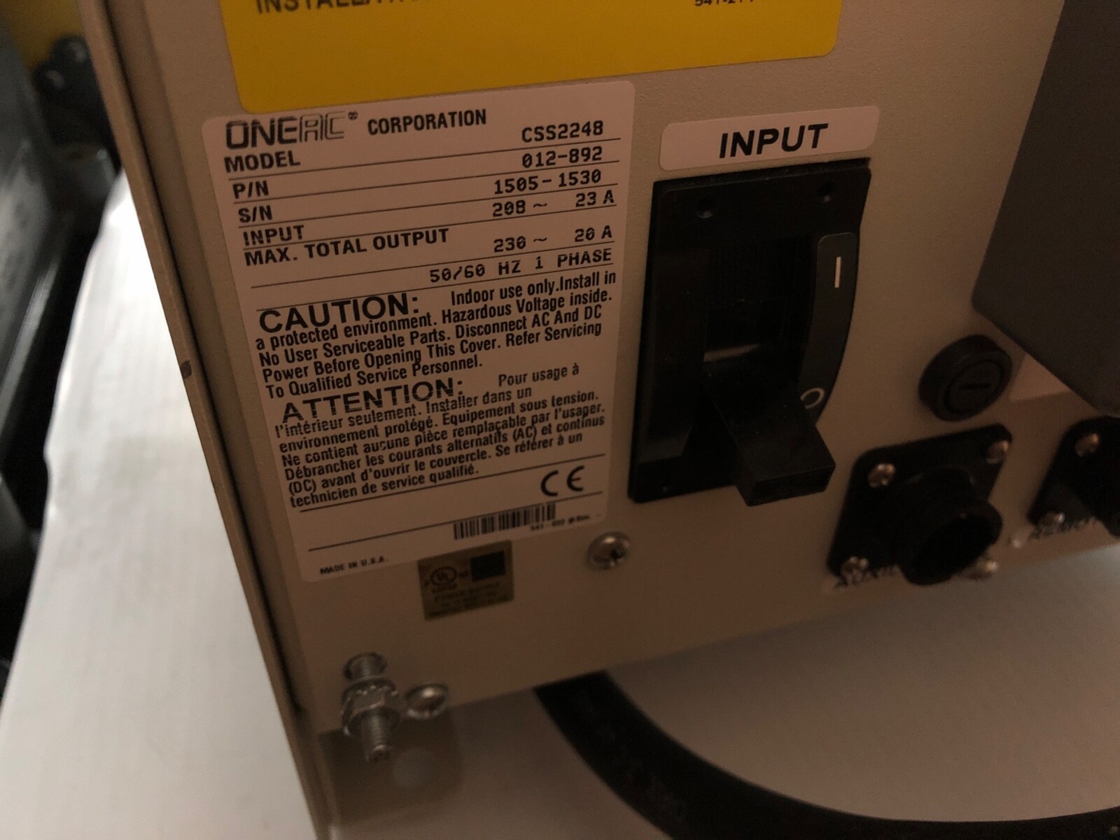 ONEAC 012-892 Power Conditioner CSS2248 | eBay