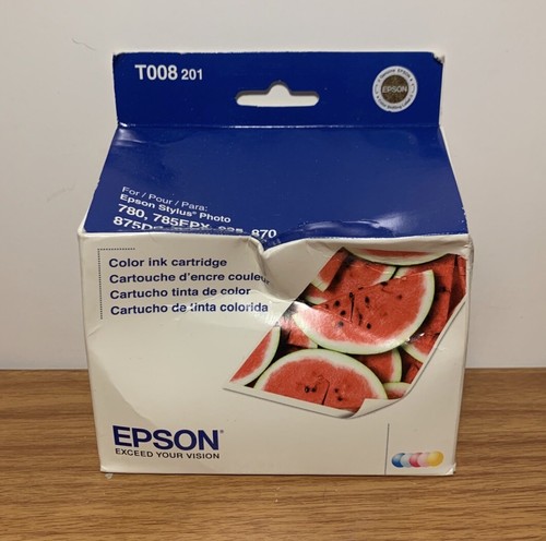 Genuine Epson T008 201 Color Ink Cartridge New | eBay