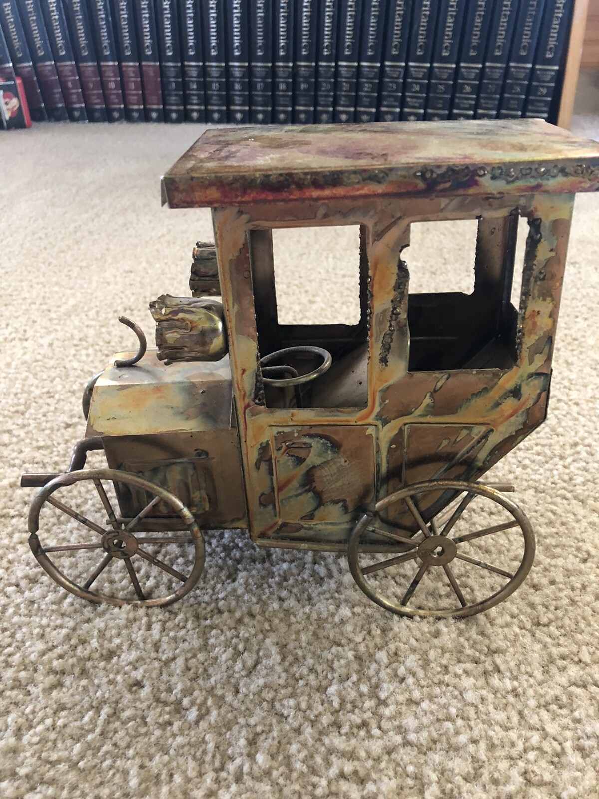 Vintage Metal Car Music Box George Imports Inc | eBay