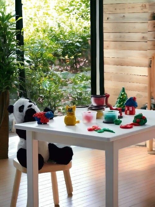 IKEA KRAMIG Kids Panda Teddy Bear Stuffed Animal Plush Soft Toy White ...