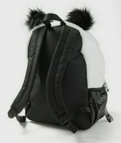 Justice Sparkle seqiun fuzzy panda backpack/crossbody/pencil case - New ...