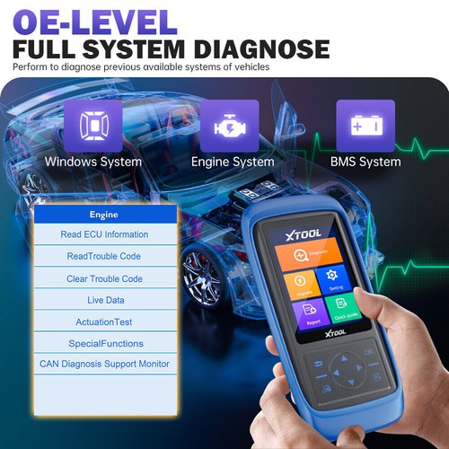 USED 🔥XTOOL PS701 PRO🔥Full System OBD2 Scanner Diagnostic Bi ...